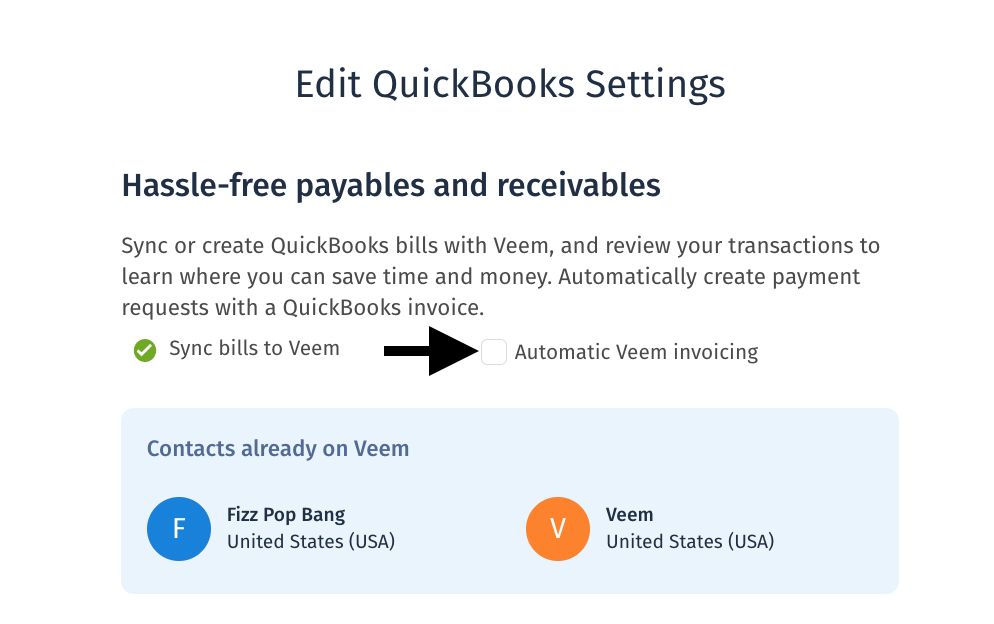 Enable Automatic QuickBooks Invoicing